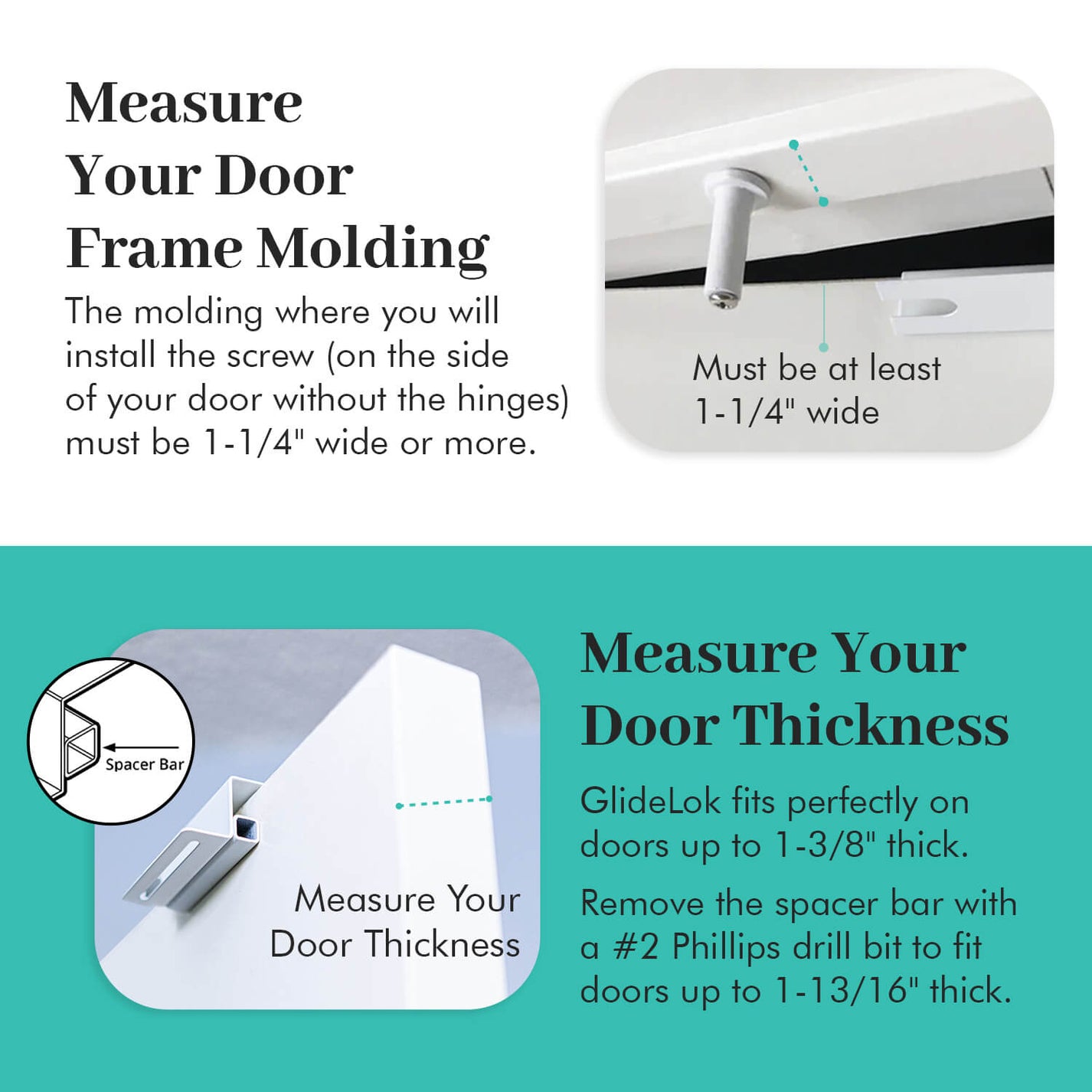 GLIDELOK CHILDPROOF DOOR LOCK - Works on Doors w/ Levers or Knobs ...